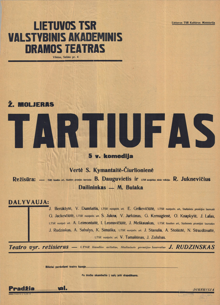 Molière (Jean-Baptiste Poquelin) - TARTIUFAS